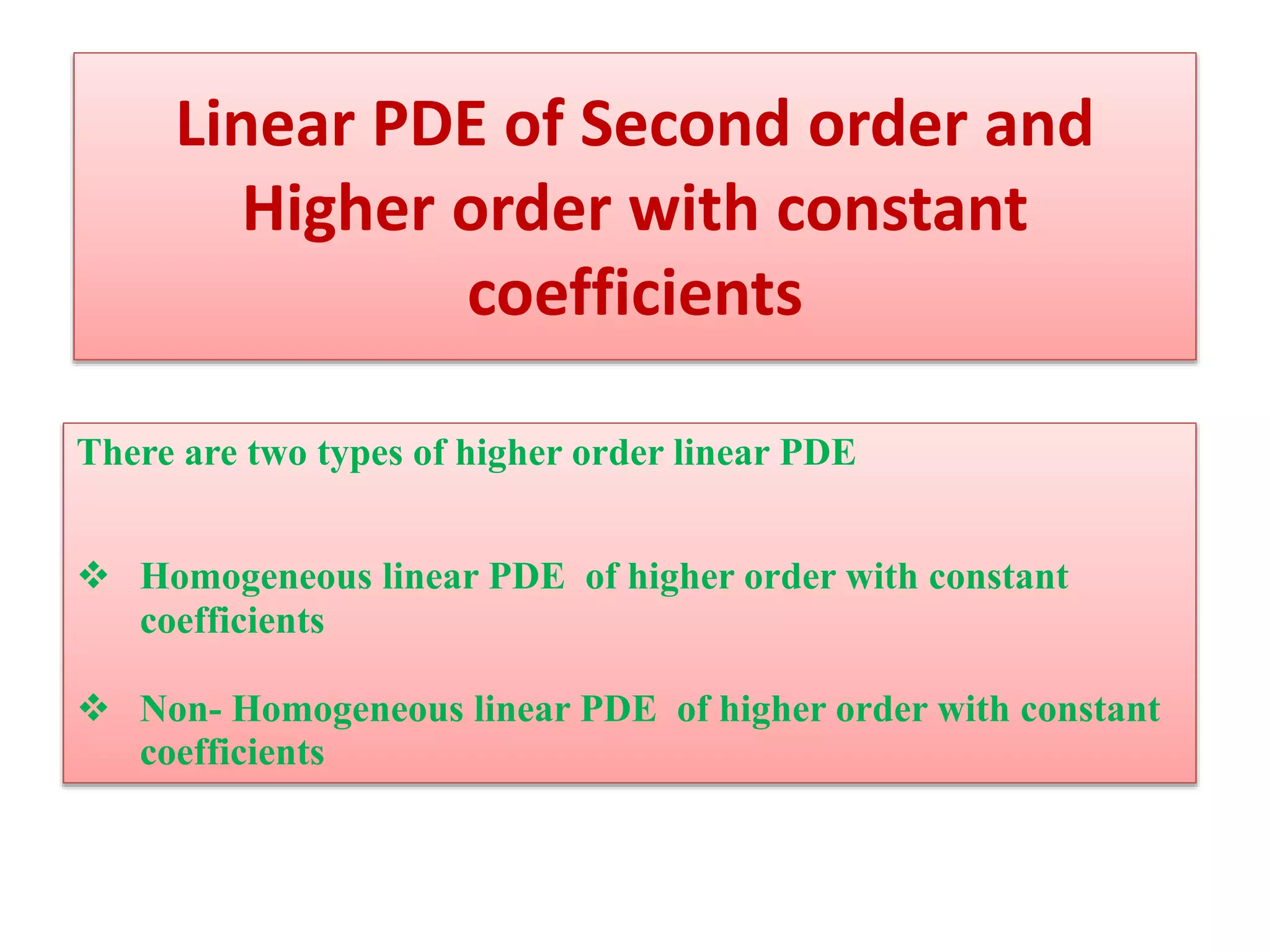 Solution to second order pde | PPTX