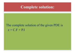 Solution to second order pde | PPTX