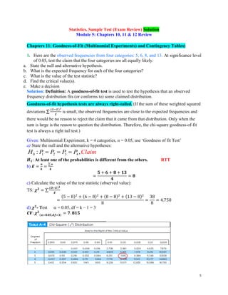 Solution to the practice test ch 10 correlation reg ch 11 gof ch12 ...