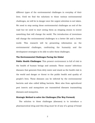 SOLUTIONS TO THE WORLD'S PROBLEMS AND ITS ENVIRONMENT | DOCX