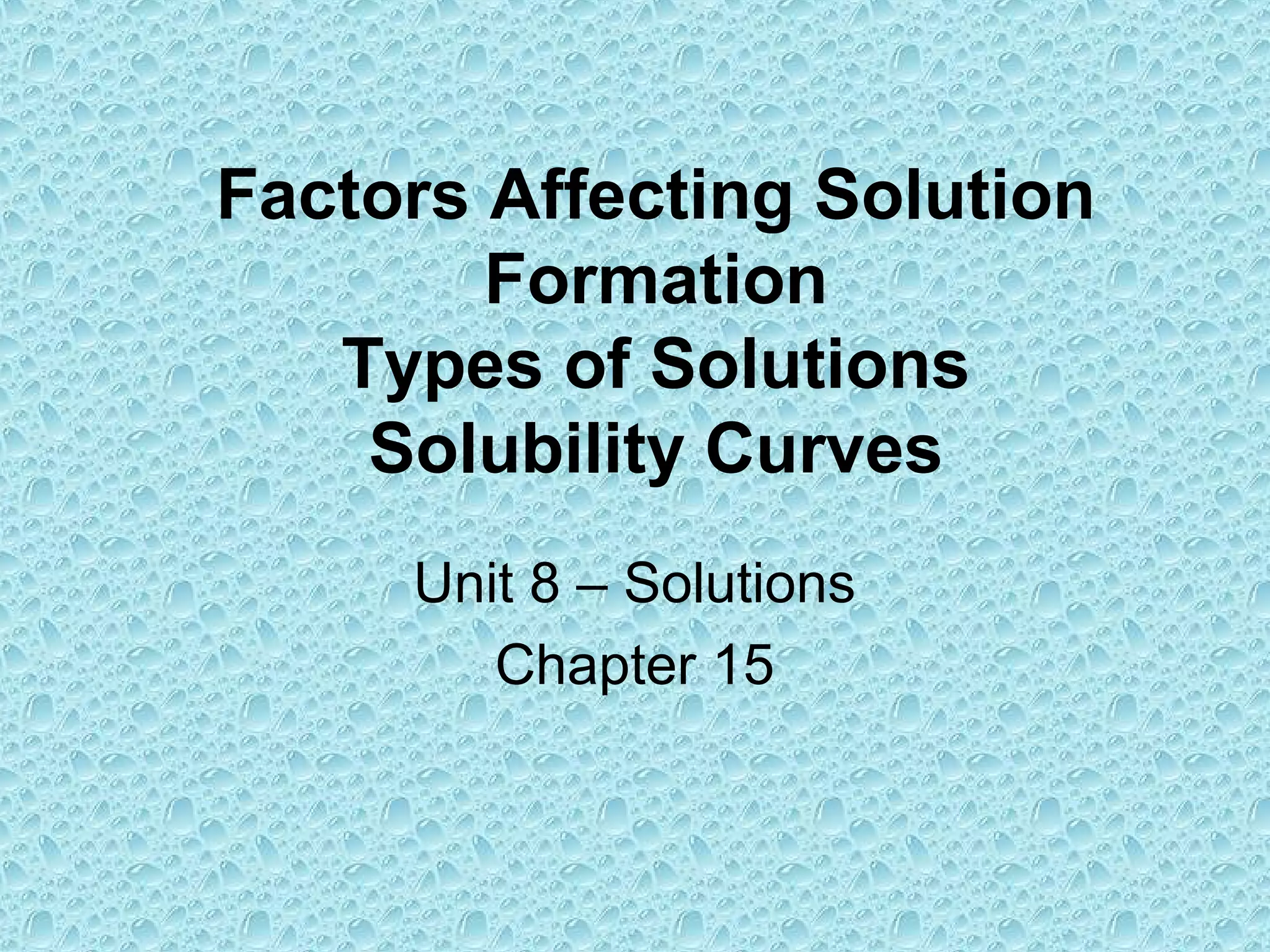 Solution types and_curves | PPT