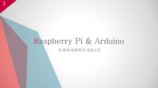 Raspberry Pi & Arduino | PPTX
