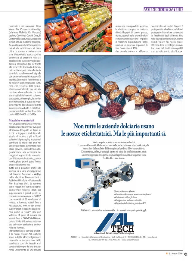 Soluzioni integrate per il packaging alimentare | PDF