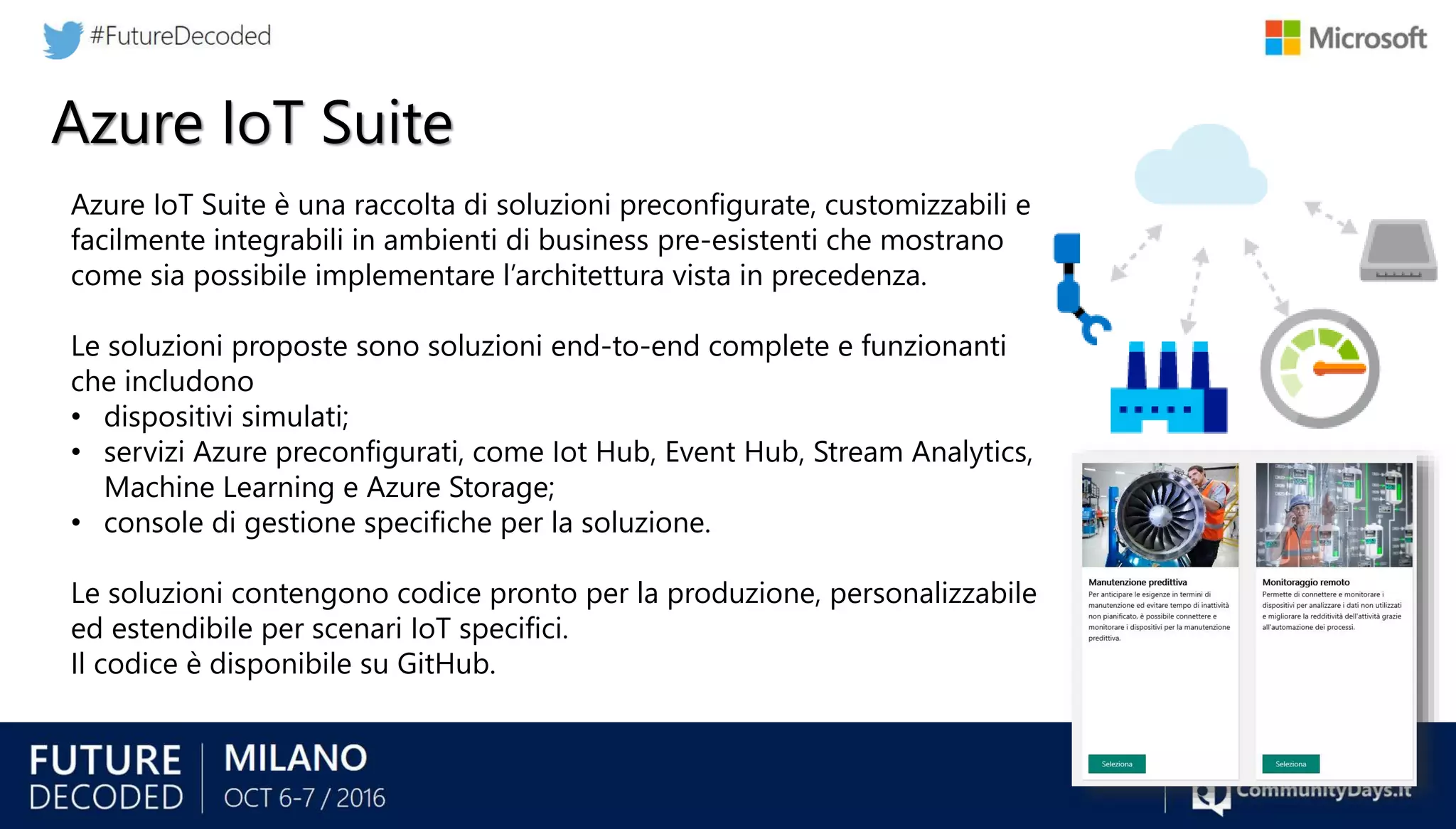 Soluzioni IoT con le tecnologie Microsoft | PPT