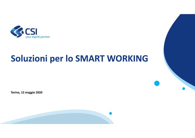 Soluzioni per lo smartworking | PPT