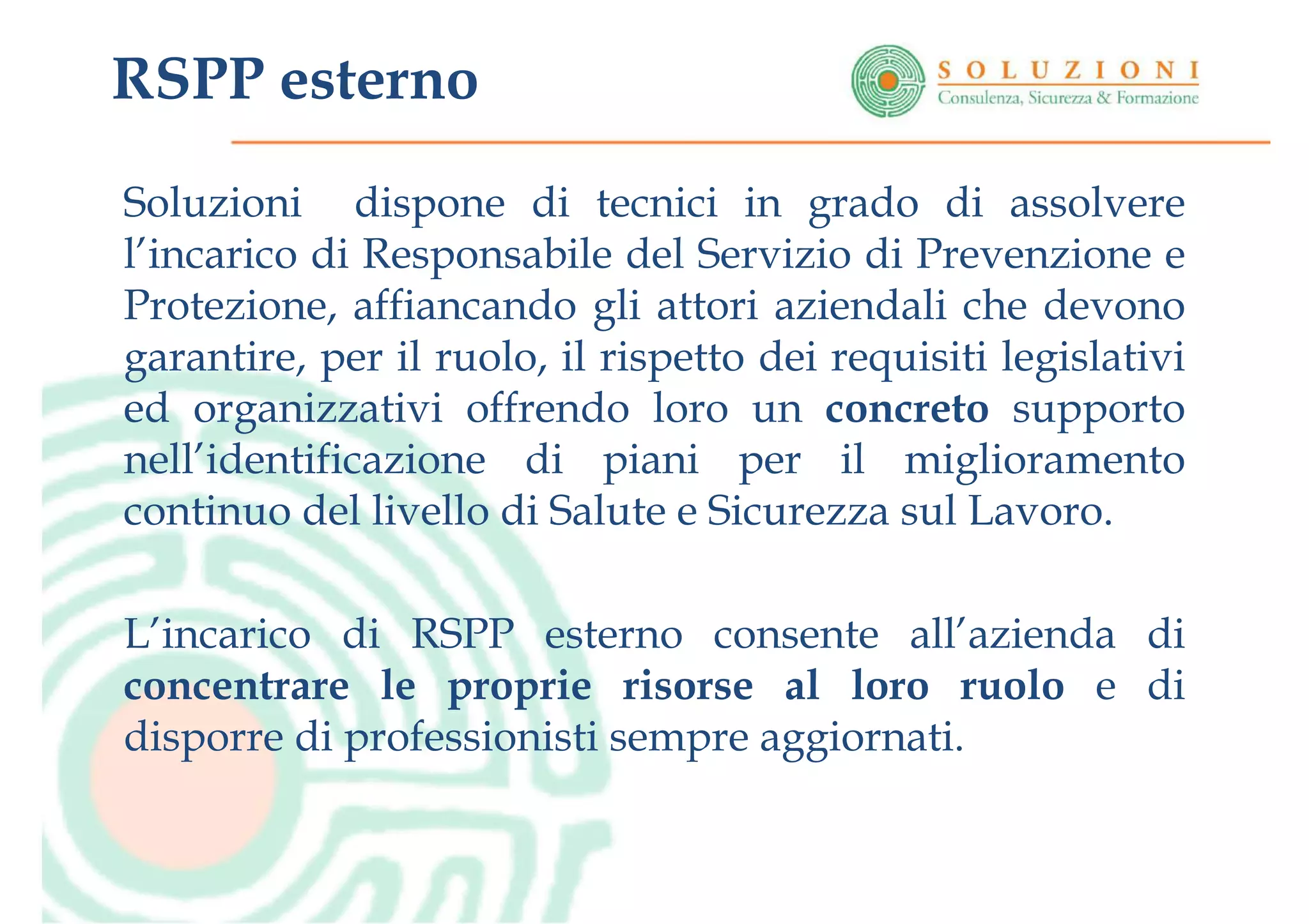 Soluzioni srl company profile rev 0 | PPT