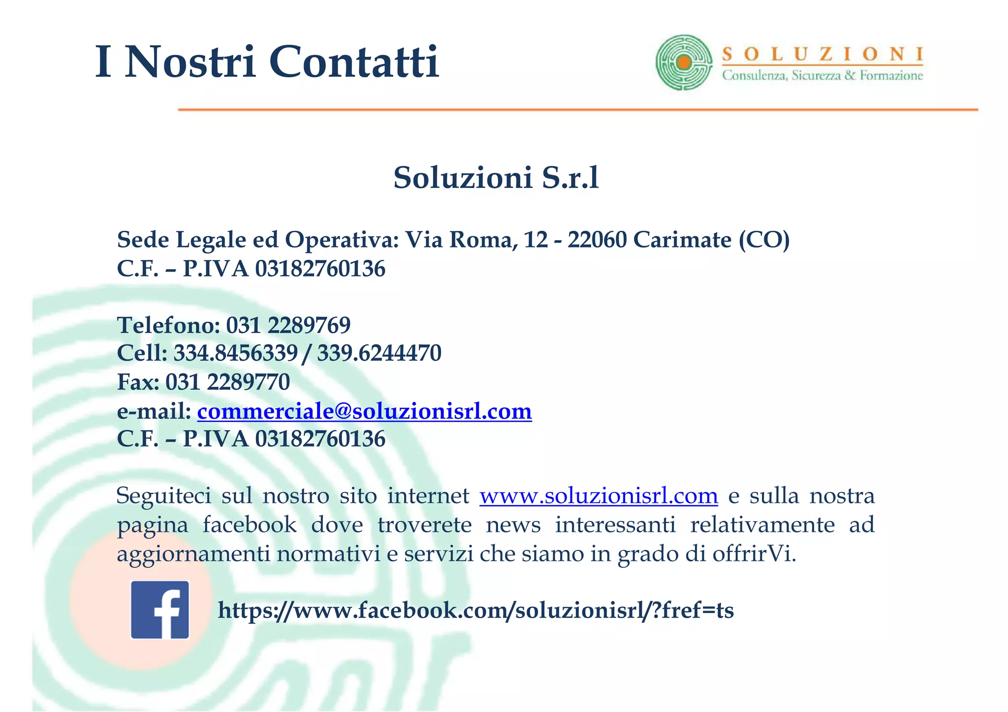 Soluzioni srl company profile rev 0 | PPT