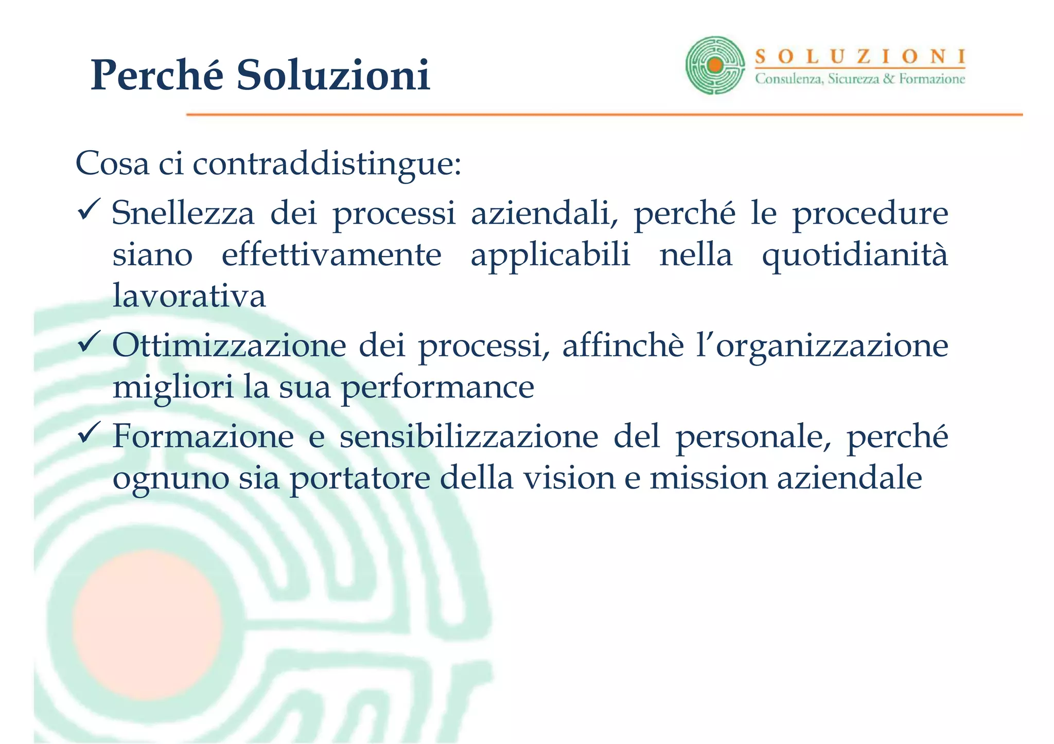 Soluzioni srl company profile rev 0 | PPT