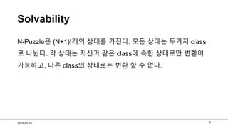 Solvability of n-puzzle | PPTX