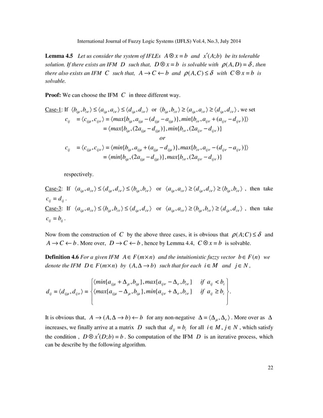 Solvability Of System Of Intuitionistic Fuzzy Linear Equations Pdf