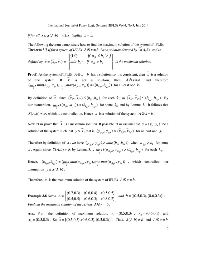 Solvability Of System Of Intuitionistic Fuzzy Linear Equations Pdf