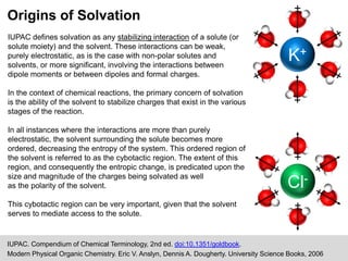 Solvation effects on reactions | PPTX