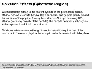 Solvation effects on reactions | PPTX