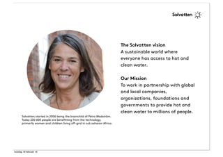 The Sunshine story - Solvatten | PDF | Medical Health