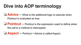 Solve cross cutting concerns with aspect oriented programming (aop) | PPT