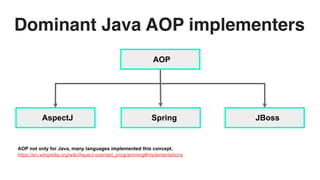 Solve cross cutting concerns with aspect oriented programming (aop) | PPT
