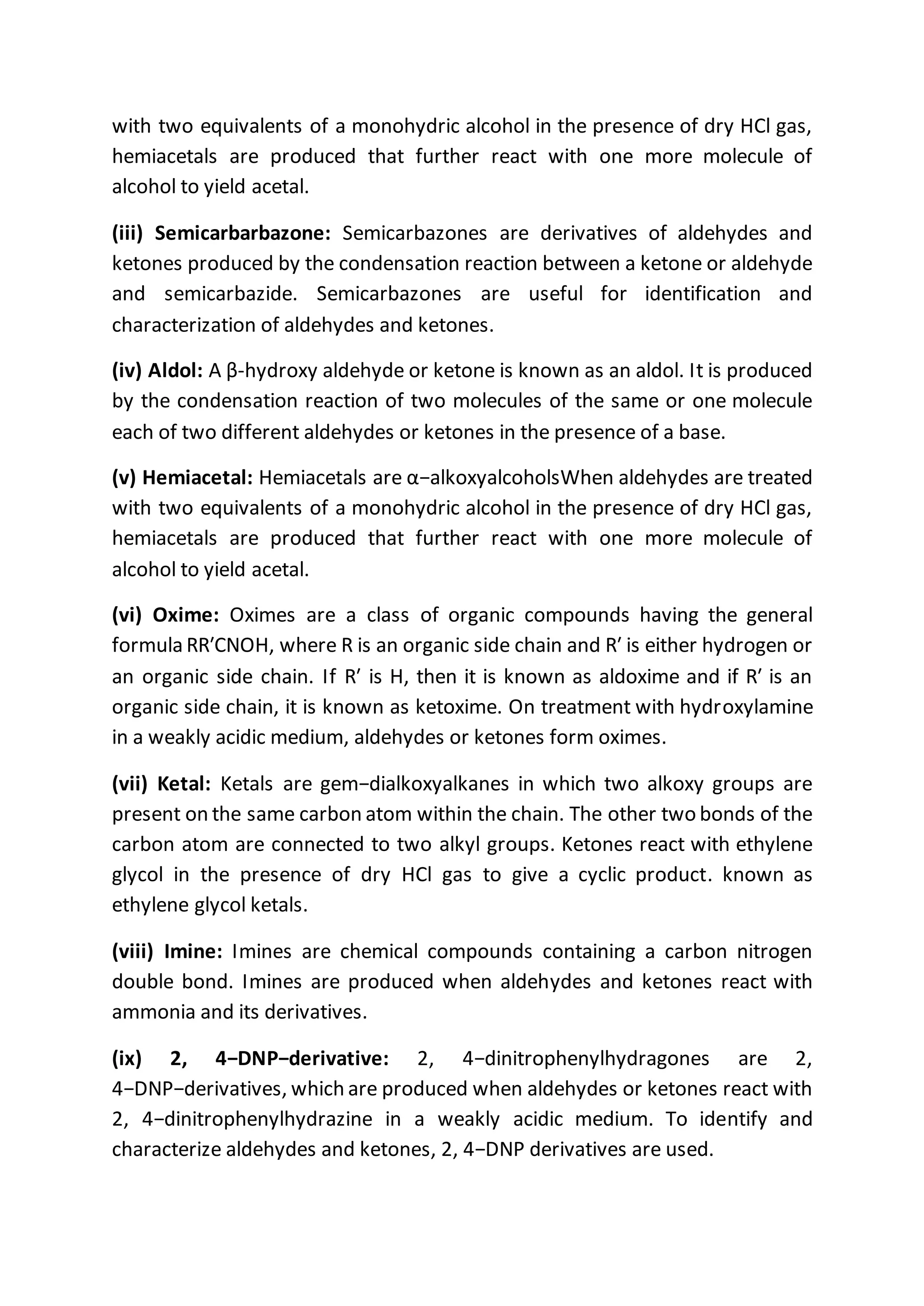 Solved aldehydes and ketones | DOCX