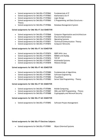 Solved assignments | DOCX | Operating Systems | Computer Software and ...