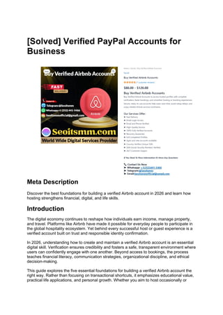 [Solved] Buy Verified PayPal Accounts for Business (1) - Copy | DOCX