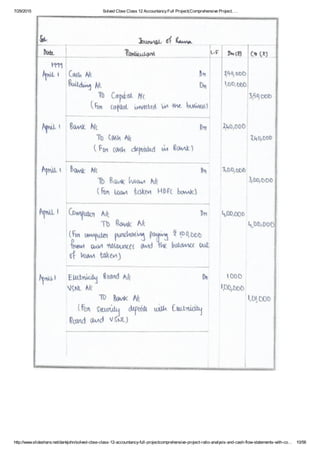 Solved cbse class 12 accountancy full project(comprehensive project ...