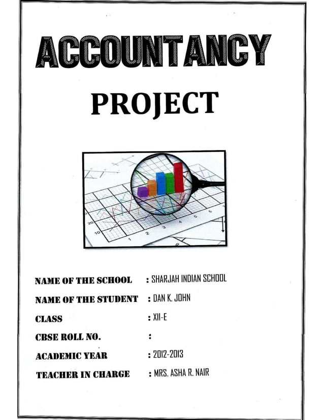 Solved Cbse Class 12 Accountancy Full Project(Comprehensive Project ...
