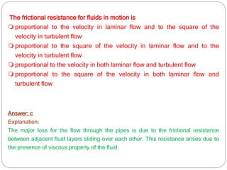 Solved Examples in fluid mechanics | PPTX