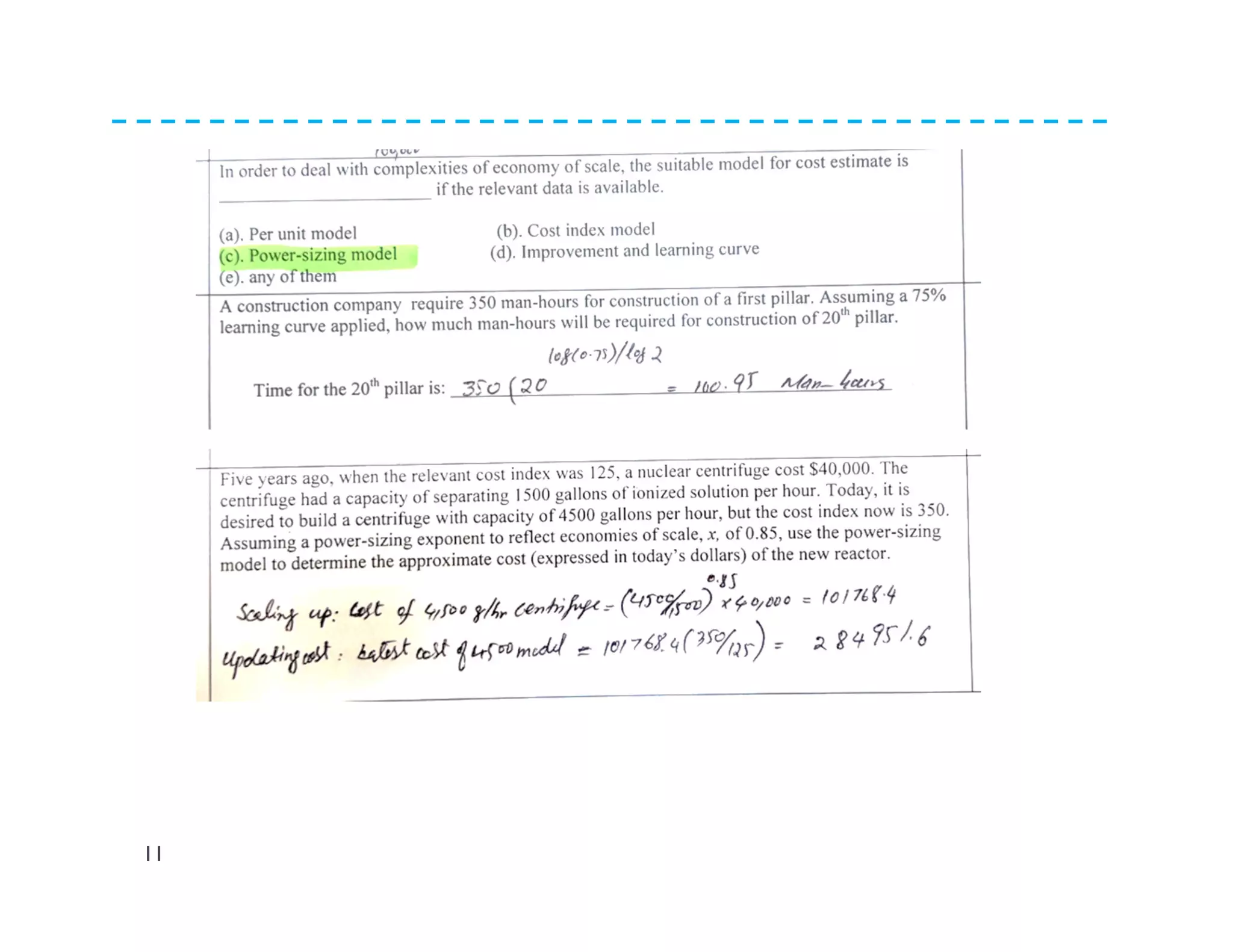 Engineering Economics: Solved exam problems [ch1-ch4] | PDF