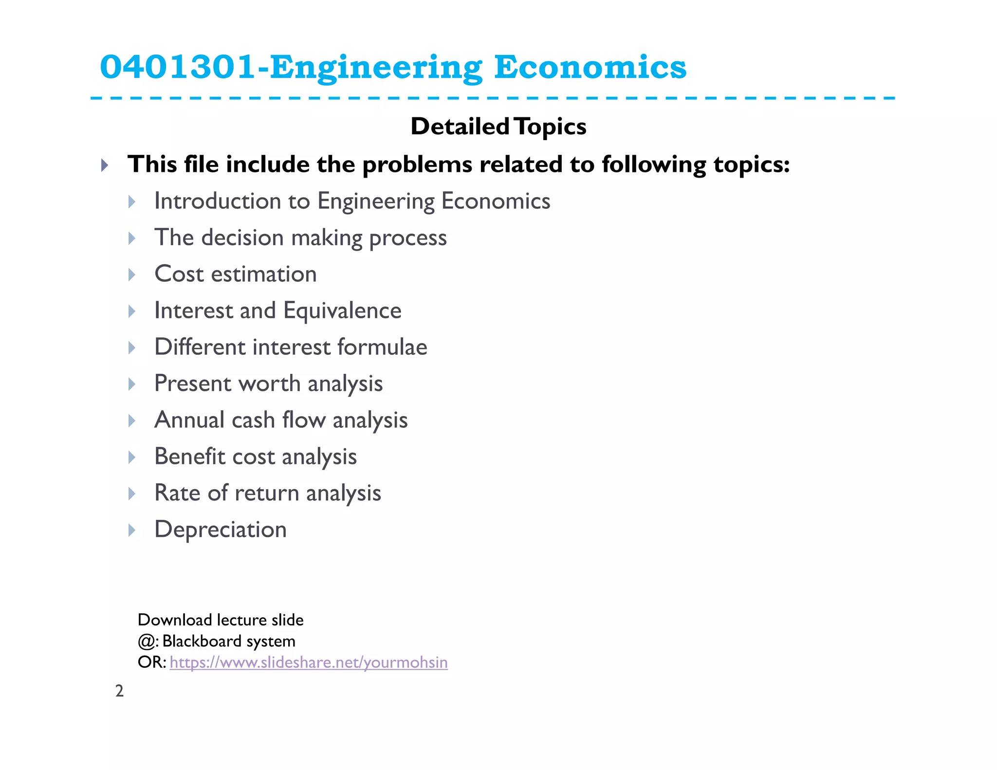 Engineering Economics: Solved exam problems [ch1-ch4] | PDF