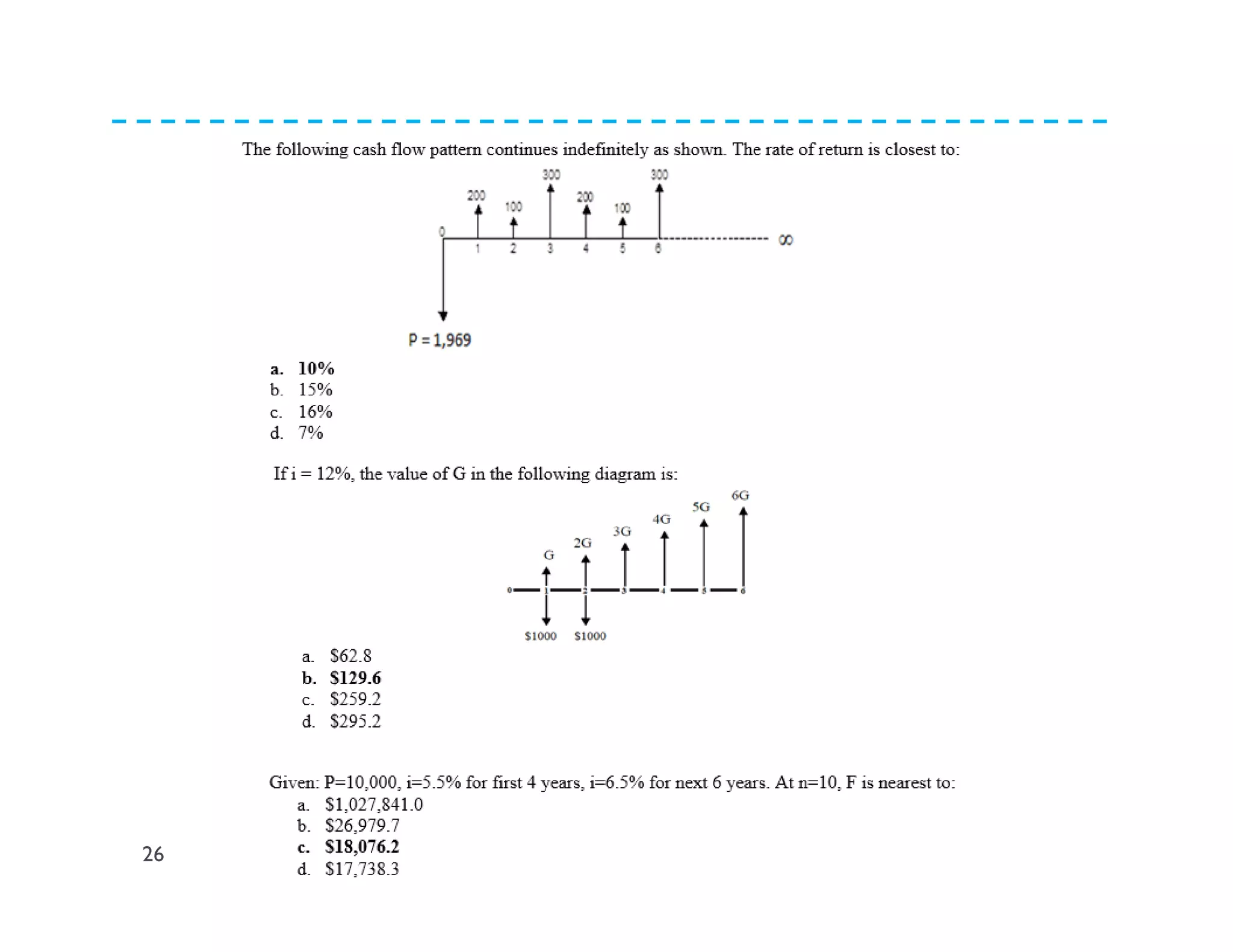 Engineering Economics: Solved exam problems [ch1-ch4] | PDF