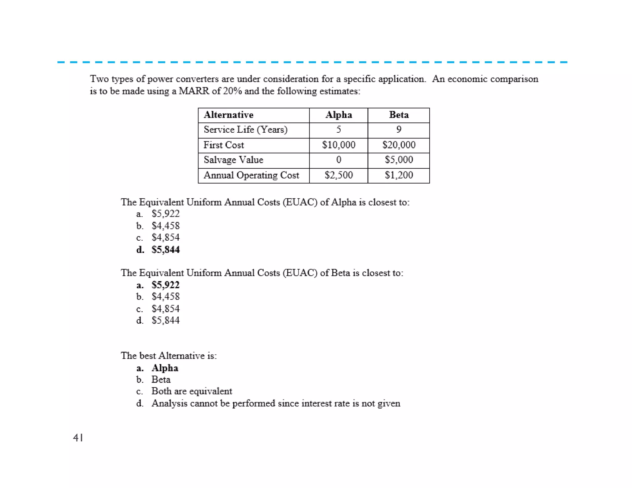 Engineering Economics: Solved exam problems [ch1-ch4] | PDF