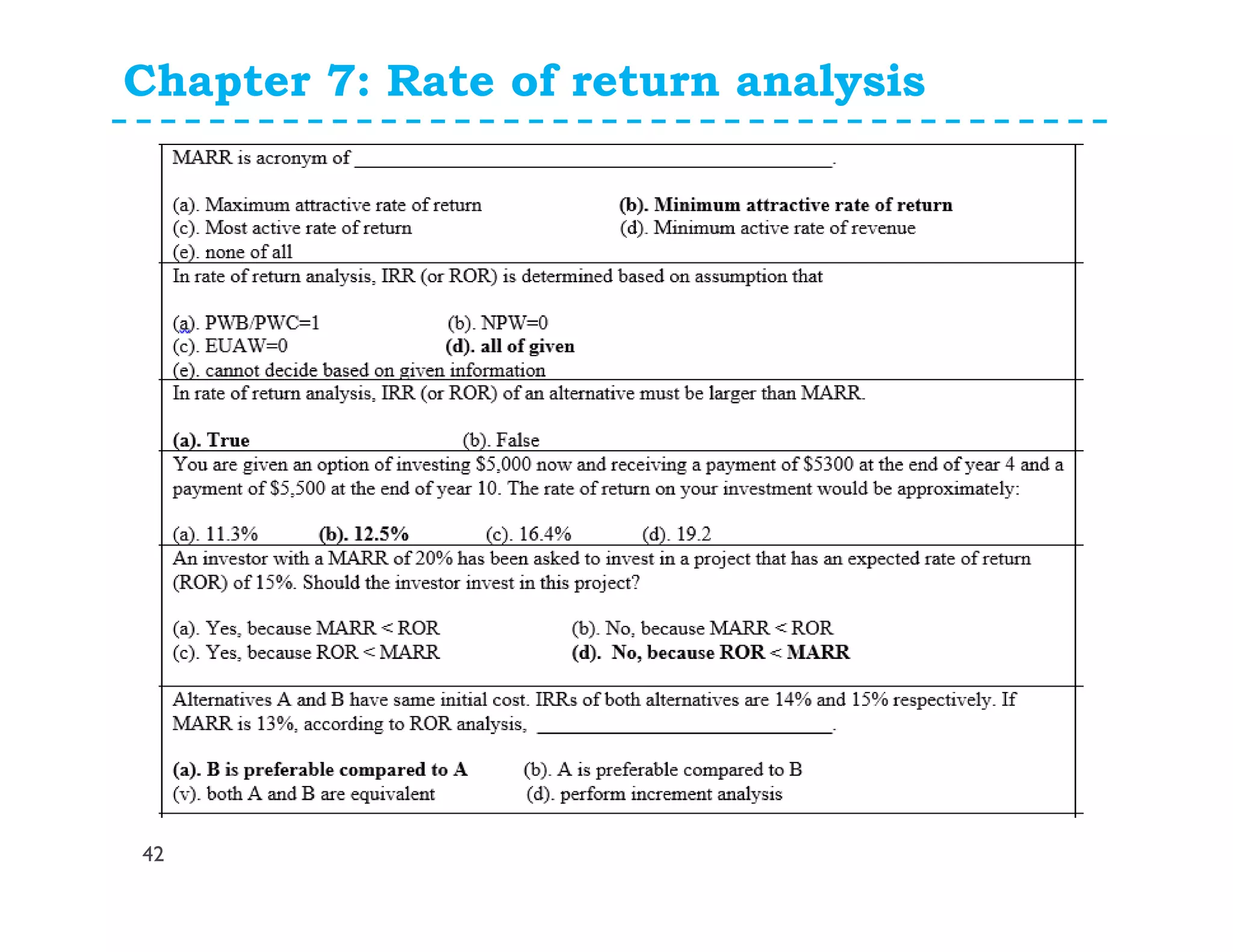 Engineering Economics: Solved exam problems [ch1-ch4] | PDF