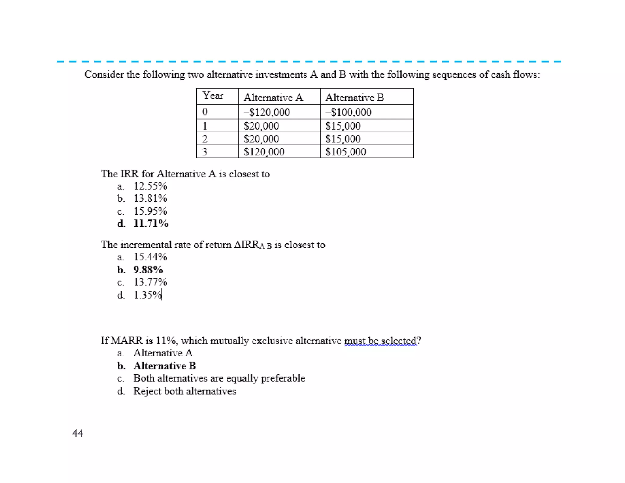 Engineering Economics: Solved exam problems [ch1-ch4] | PDF