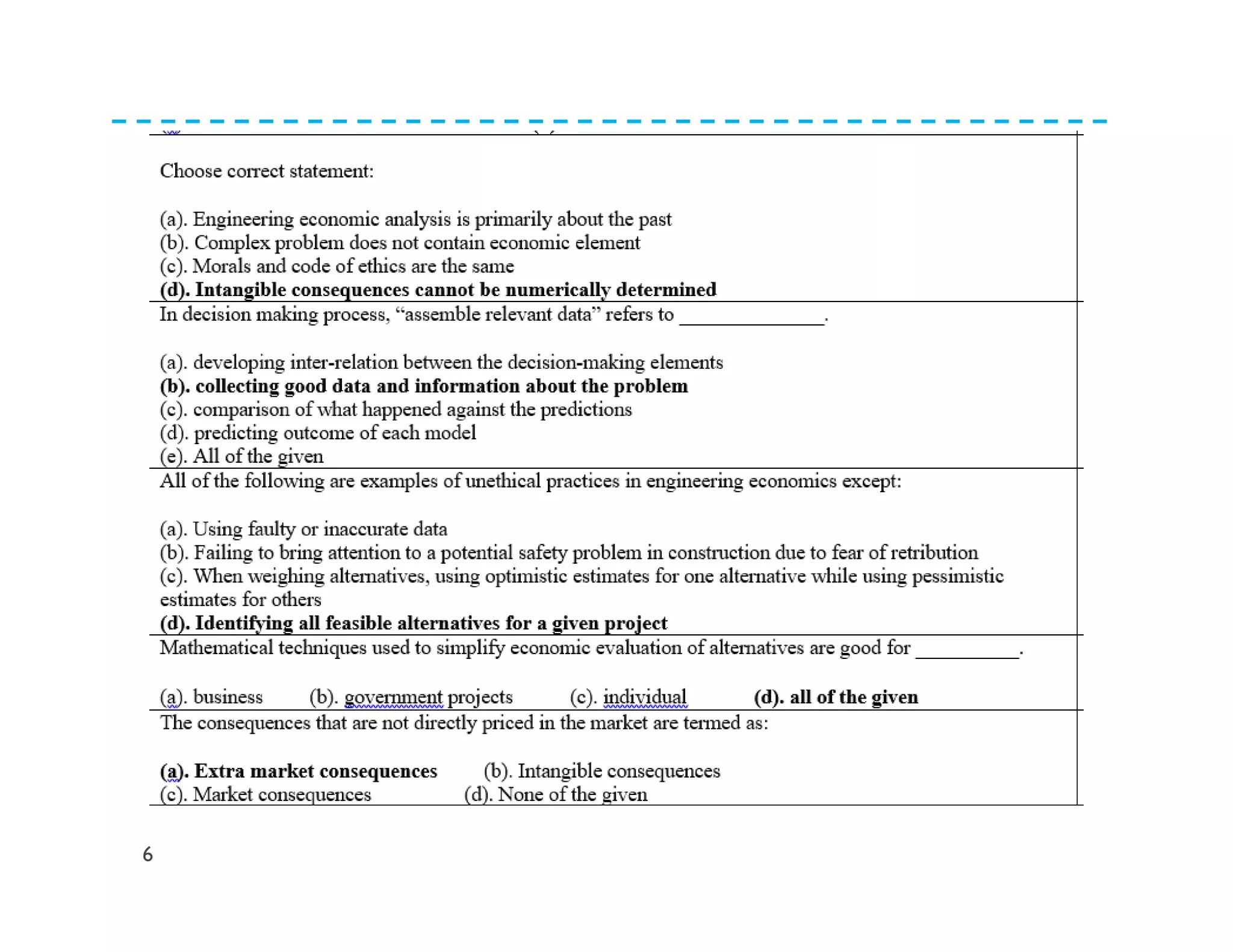 Engineering Economics: Solved exam problems [ch1-ch4] | PDF