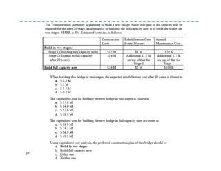 Engineering Economics: Solved exam problems [ch1-ch4] | PDF