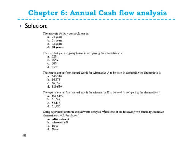 Engineering Economics: Solved exam problems [ch1-ch4] | PDF