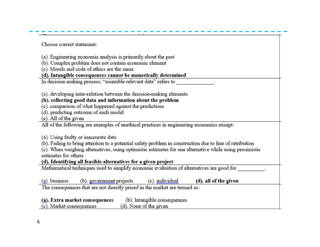 Engineering Economics: Solved exam problems [ch1-ch4] | PDF