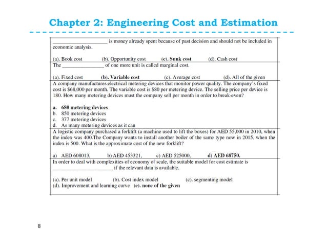 Engineering Economics: Solved exam problems [ch1-ch4] | PDF