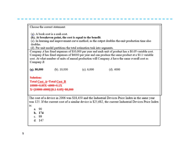 Engineering Economics: Solved exam problems [ch1-ch4] | PDF