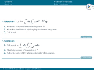 Solved exercises double integration | PDF