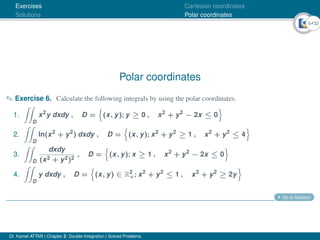 Solved exercises double integration | PDF
