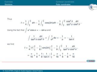 Solving An Equation Double Integral