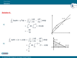 Solved exercises line integral | PDF