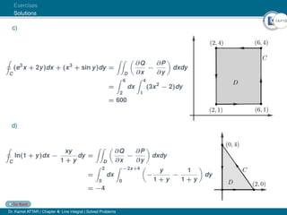 Solved exercises line integral | PDF