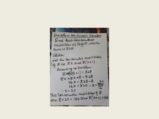 Solved mathematics problems for competitive exams | PPT