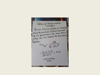 Solved mathematics problems for competitive exams | PPT