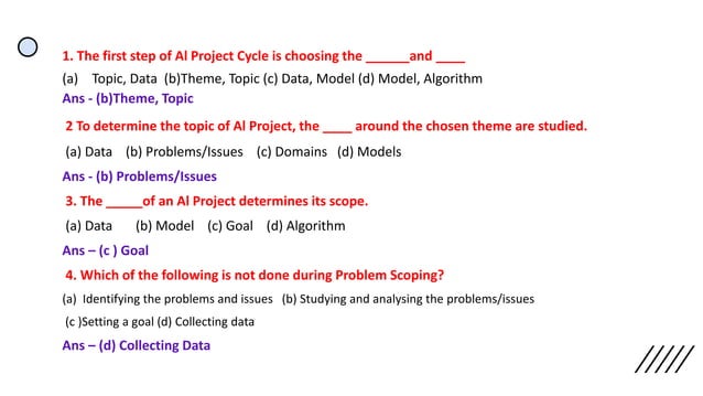 solved mcq- project cycle ARTIFICIAL INTELLIGENCE.pdf