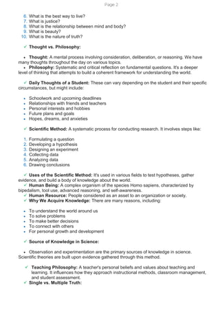 (Solved Notes ) Educational Philosophy BS 3rd (R).pdf