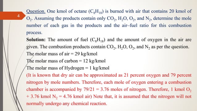 Solved numerical problem on Combustion thermodynamics.pptx | Chemistry ...