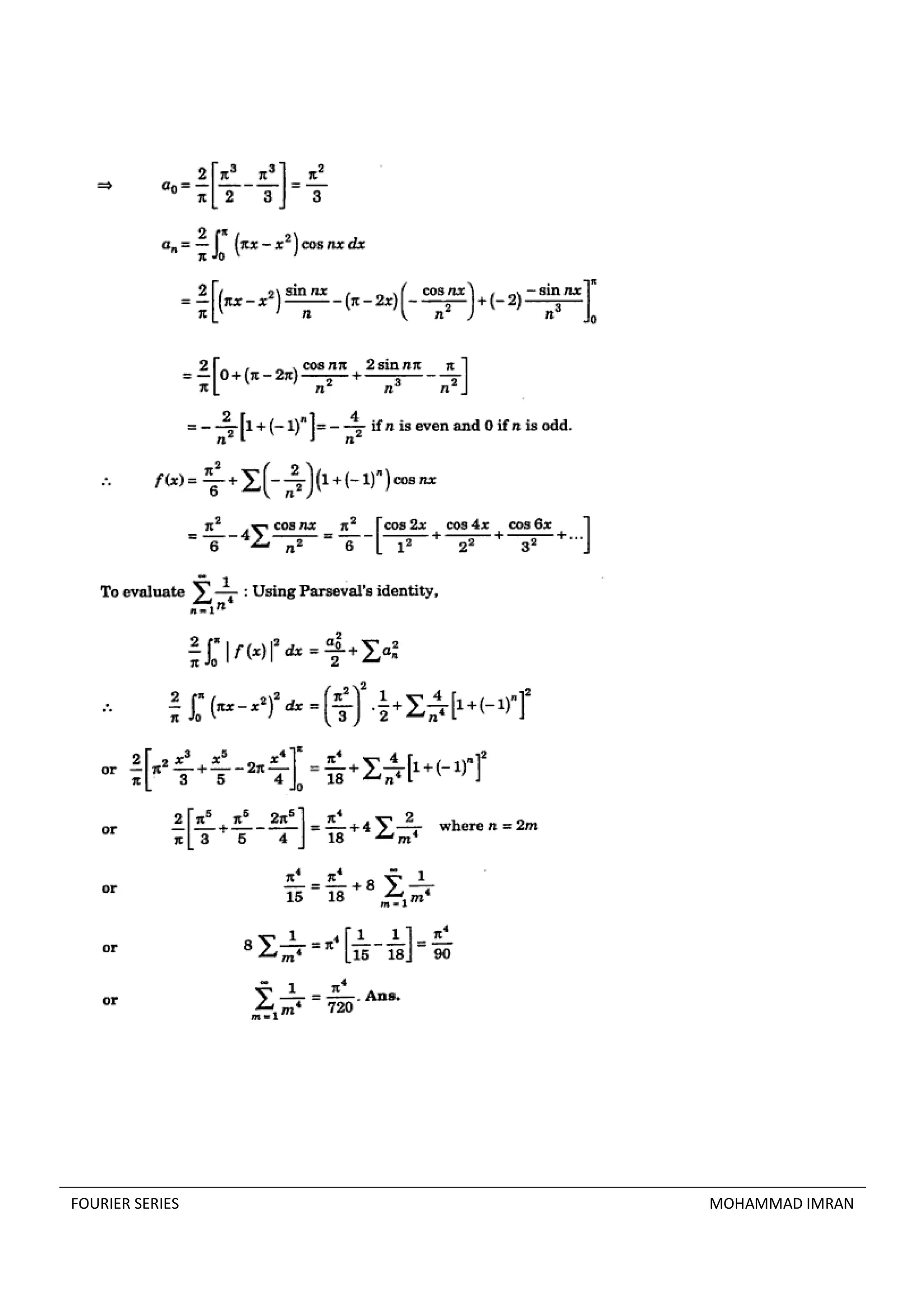 Solved Examples In Fourier Series Pdf