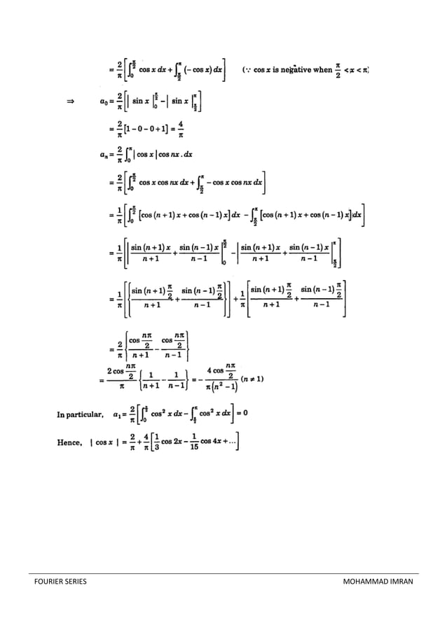 solved examples in fourier series. | PDF solved examples in fourier series. | PDF